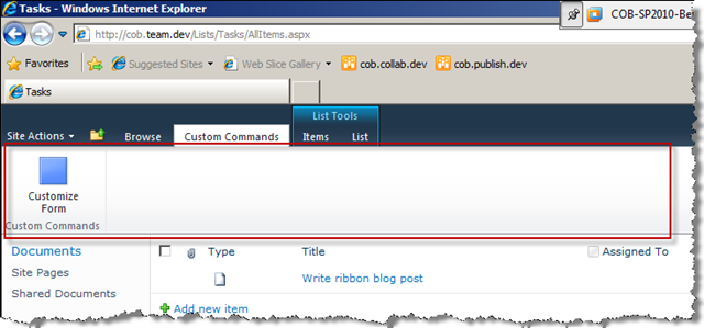 Chris O'Brien: Adding ribbon items into existing tabs/groups (ribbon ...